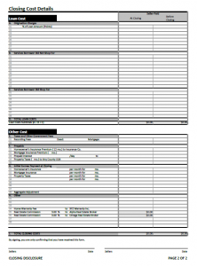 Closing Disclosure Fillable Form Seller Side Only 2 page - WeDoForms.Net